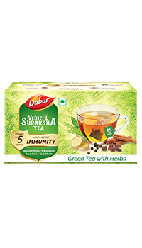Vedic Herbal Tea - Dabur Vedic Suraksha Tea Bags - Dabur